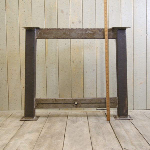 Table Underframe End Farmhouse Box Angled 660mm | Metal | Rugged Lo ...